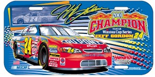 ..2001 Jeff Gordon Winston Cup Champion plastic license plate