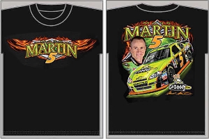 ..2010 Mark Martin GoDaddy.com "Black" tee