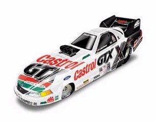 ..2001 John Force 1/24th Castrol GTX "Color Chrome" Mustang funny car