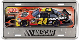 ..2009 Jeff Gordon Dupont Metal License Plate by Wincraft