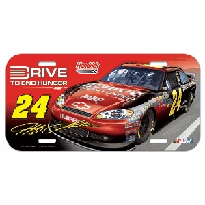 ..2011 Jeff Gordon AARP "Drive To End Hunger" plastic license plate by ...